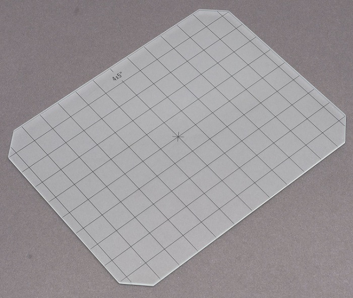 Linhof Studio GRADE A New 5x4 cm grid Ground Glass Screen